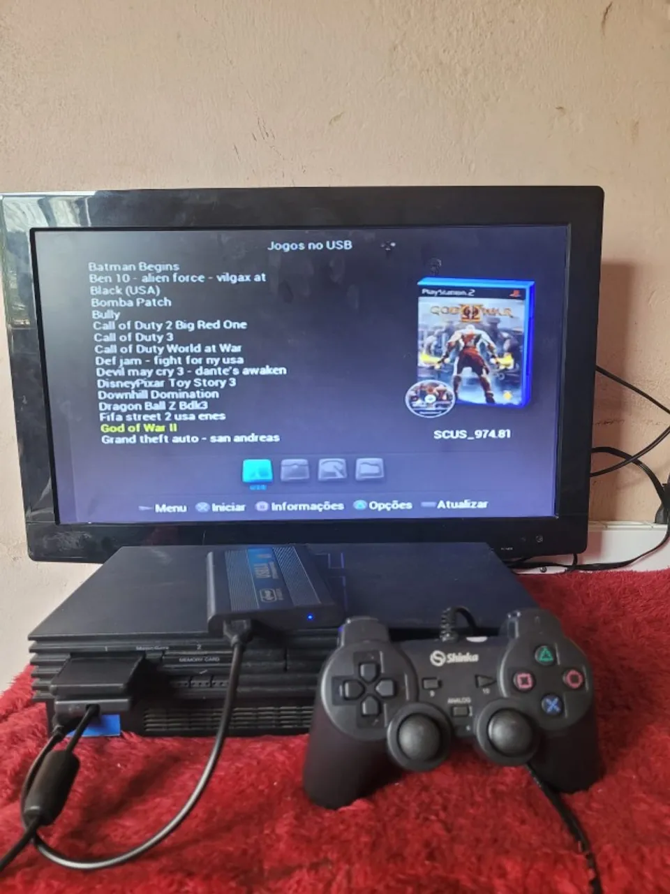 "playstation 2 fat desbloqueado" - Consoles de Vídeo Game no Brasil