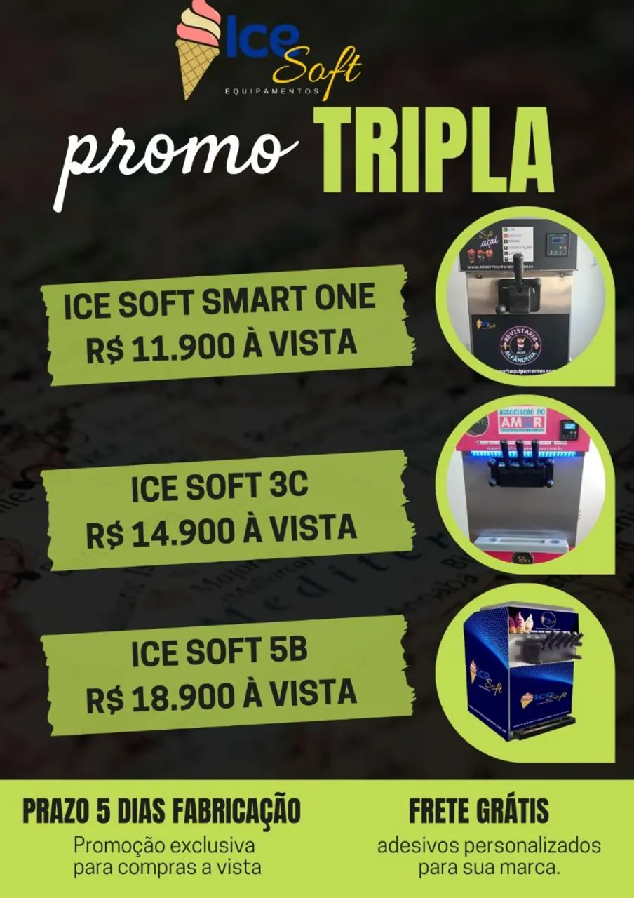 "maquinas de sorvete tecsoft" no Brasil