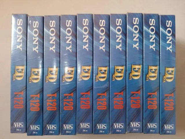 Conjunto 10 Fitas VHS SONY T-120EDE - DVD, Blu-Ray e Vídeo Cassete - Campo Grande, Rio de ...