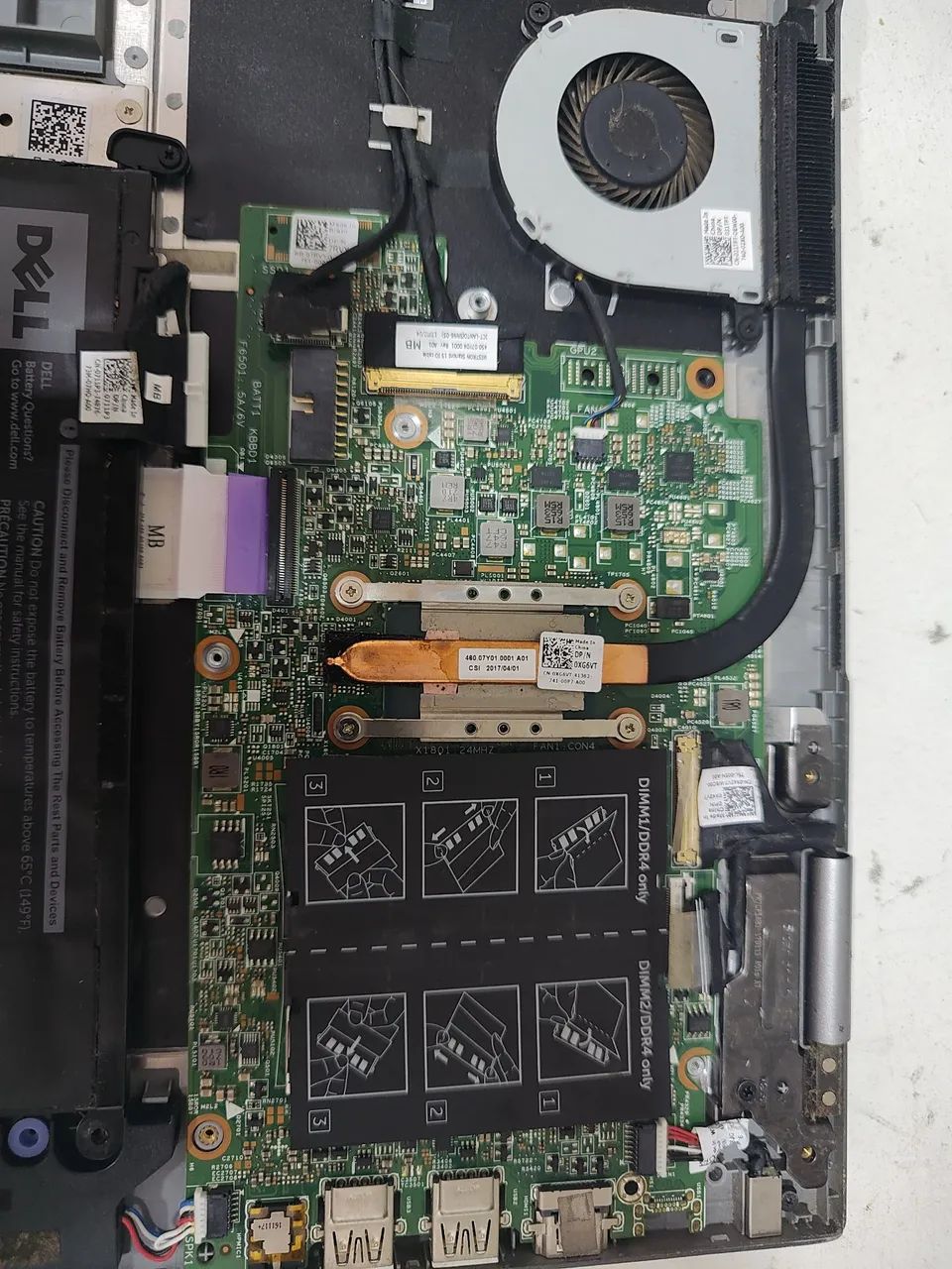 Placa mãe Dell 5578 core i7 7ger Processador core i7 7ger cor Placa ...