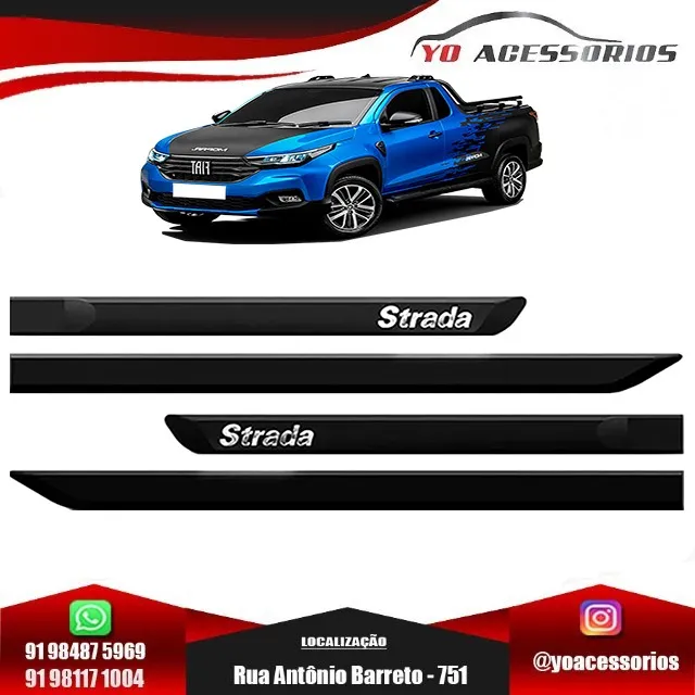 "lateral strada" - Peças para carros, vans e utilitários no Brasil