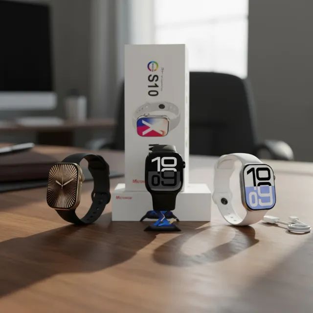 Smartwatch S10 PRO Max - Serie 10 -GPS, CHAT GPT, AMOLED - Microwear ...