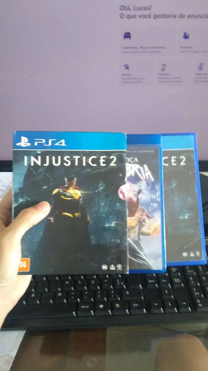 Injustice 2 + Liga Sombria Blu Ray Ps4 Box - Jogos de Vídeo Game - Ingá ...