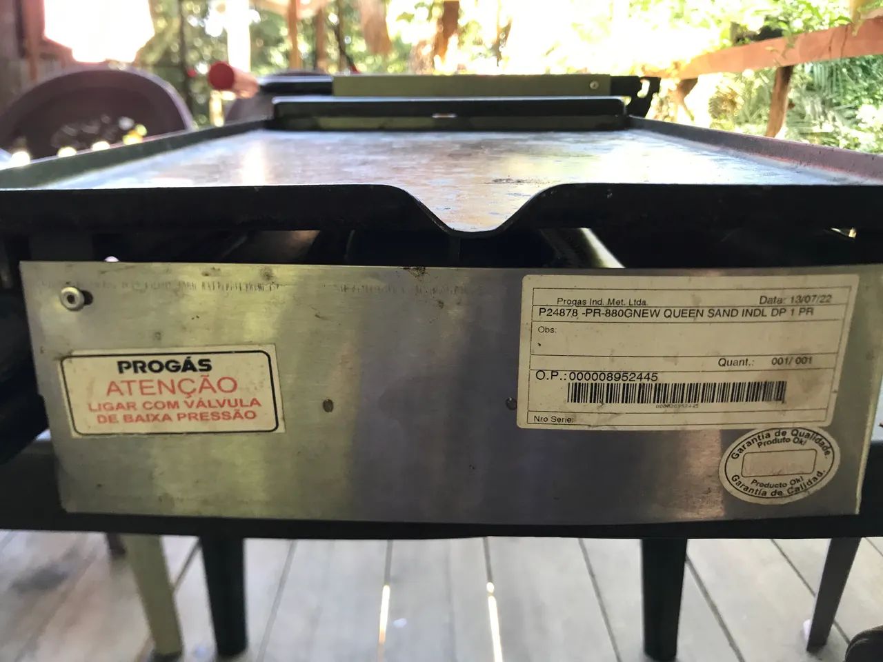 Chapa dupla com prensa, a gás/ nova nunca usada - Gastronomia e ...