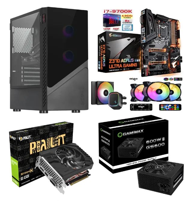 Cpu Gamer i7 9700K 16Gb de Ram Ddr4 + Gtx 1660 Super 06Gb Gddr6 na Cx ...