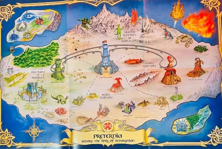 Mapa Preternia 75cm X 50cm Original Map Ano 2012 - He-Man And The ...