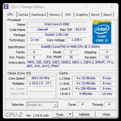 Processador Core i5 4590 placa 1150 4th Geração - Processadores ...