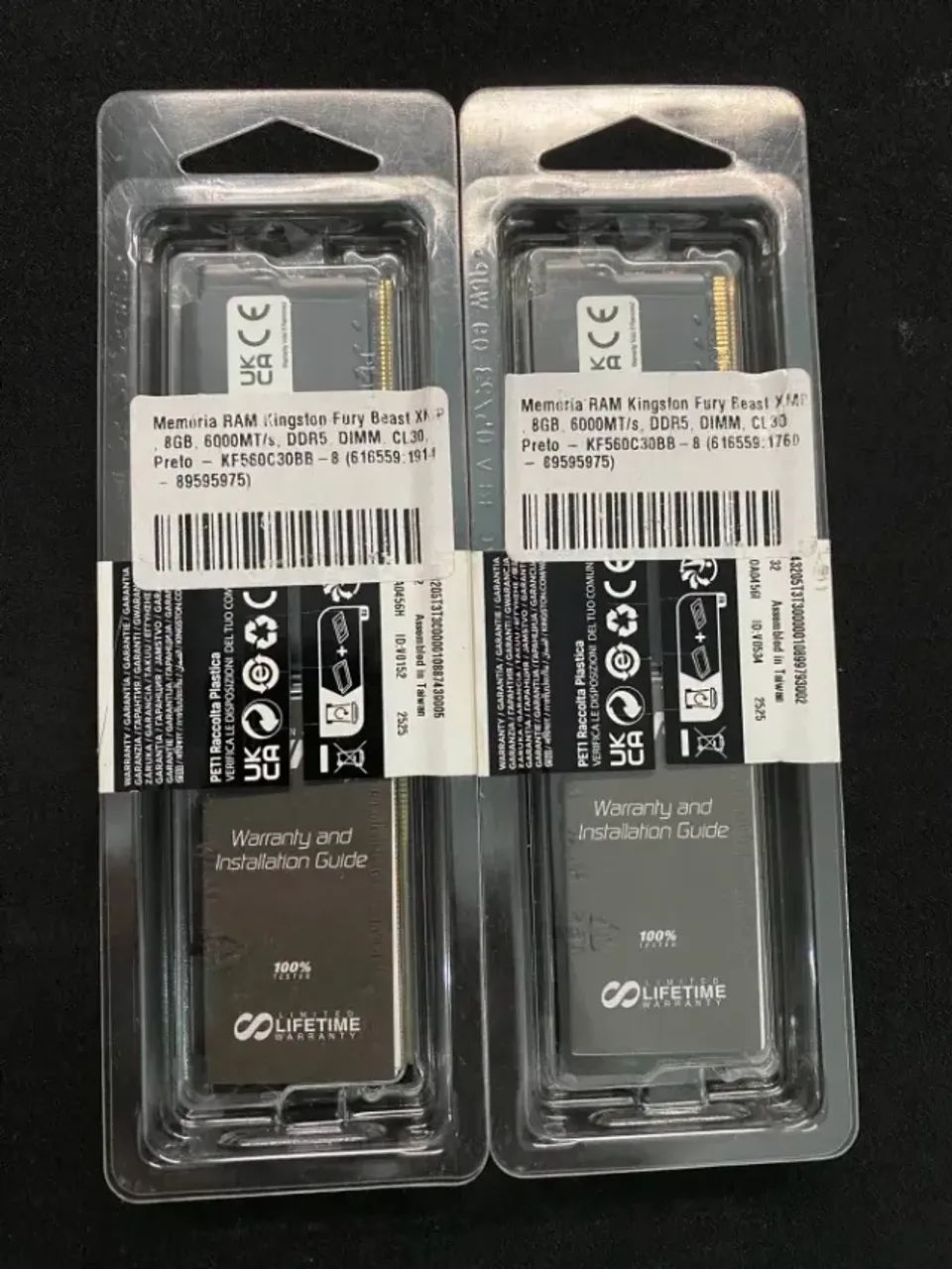 Memória RAM Kingston Fury Beast XMP 16GB (2x8GB) 6000MT/s DDR5 CL30 ...