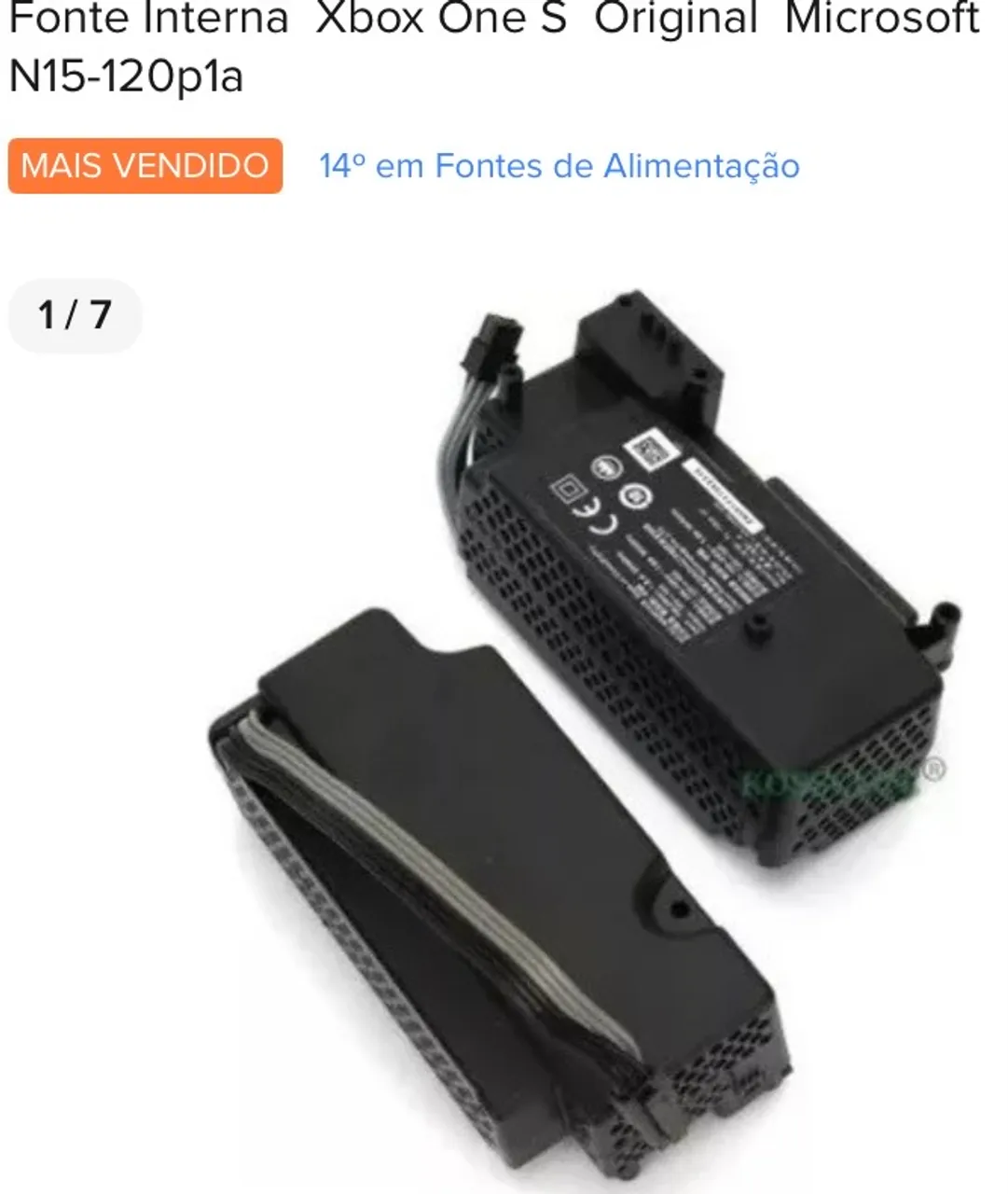 "fonte de xbox one s" no Brasil