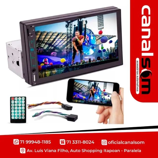 "central multimidia 1 din espelhamento" no Brasil