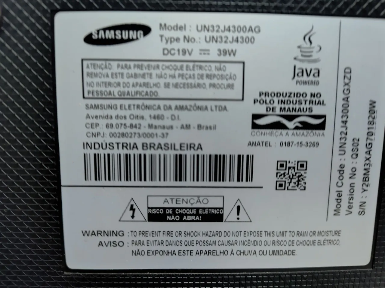 "tv samsung un32j4300ag" - TVs no Brasil