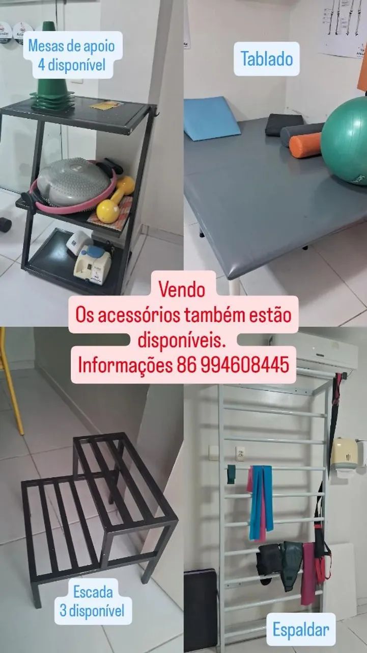 Equipamentos para Fisioterapia - Mesa, Tablado, Escada e Espaldar - Equipamentos Para Comércio ...