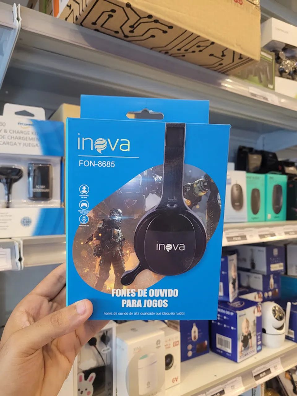 Fone De Ouvido Gamer Headset Controle De Volume Inova FON-8685 - Fones ...