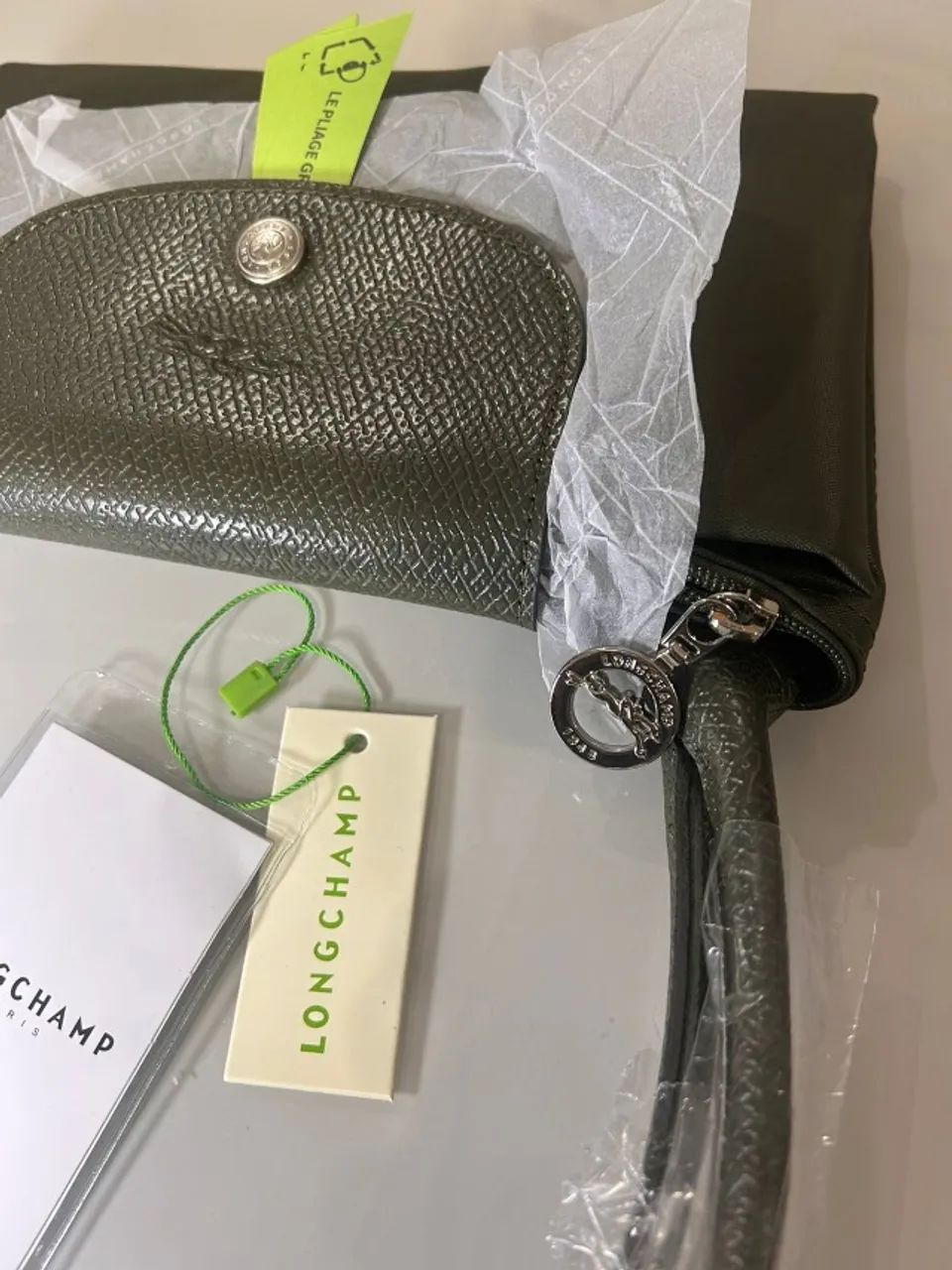 Bolsa Longchamp Paris Clássica Original Verde Oliva - Bolsas, malas e ...