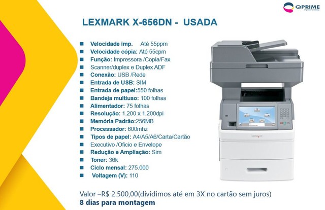Lexmark x656 | +12 anúncios na OLX Brasil