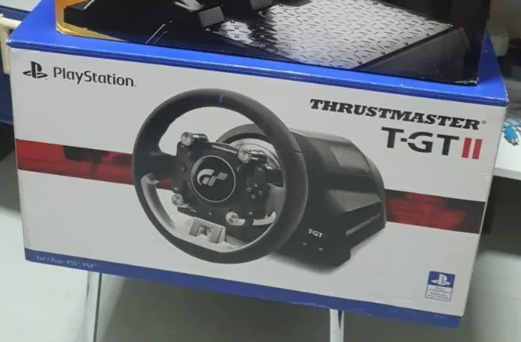 VOLANTE SIMULADOR CORRIDA THRUSTMASTER TGT2 NA CAIXA ÓTIMO ESTADO ...