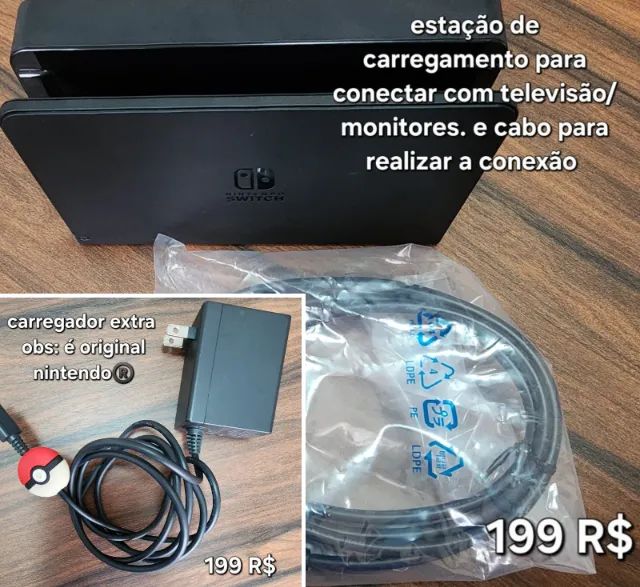 Nintendo Switch OLED 64GB Completo - Estado de Novo - Consoles de Vídeo ...