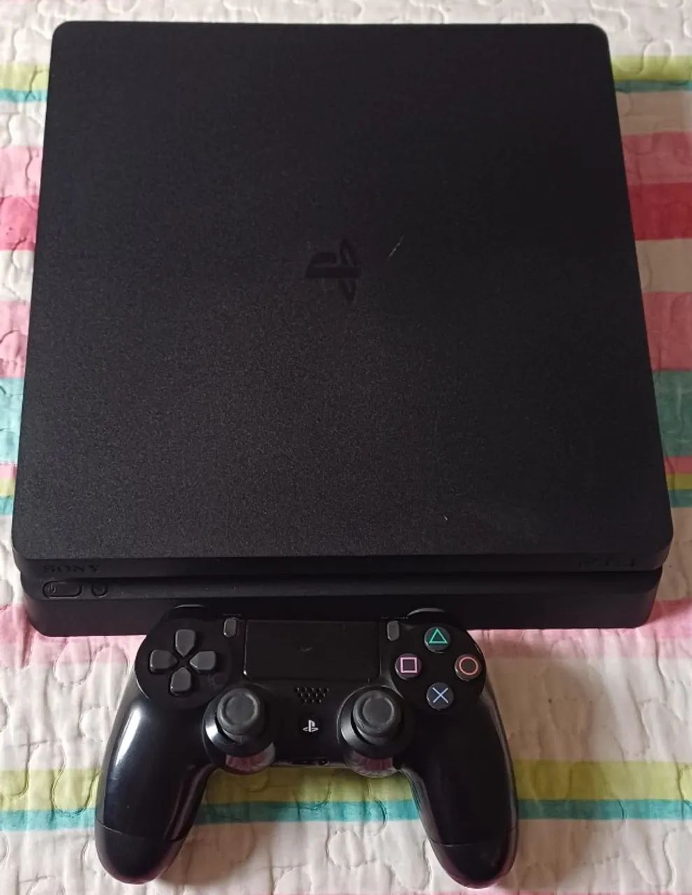 PS4 Slim 500GB com Controle DualShock 4 e jogo GTA V (Com Mapa Original ...