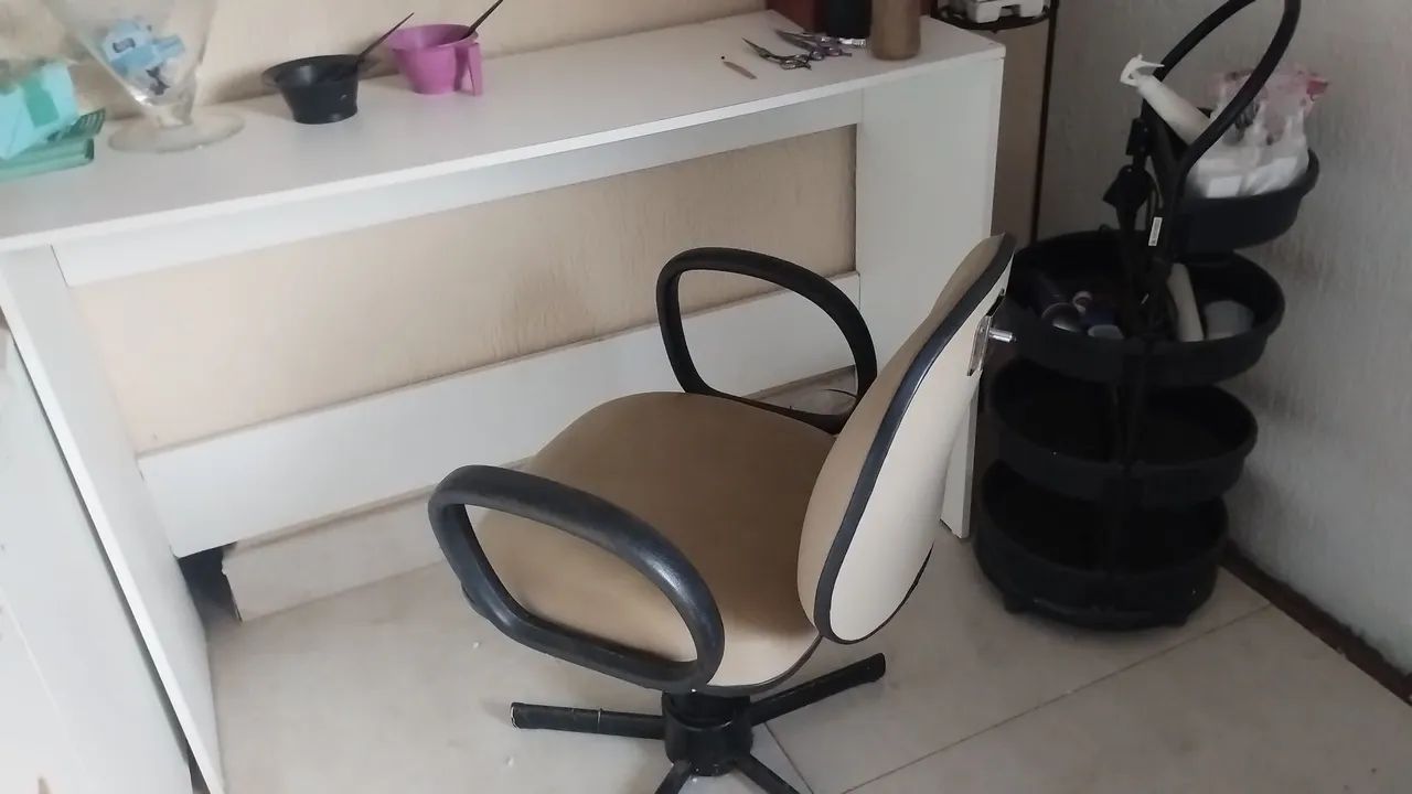 Móveis salão de beleza cadeira lavatório bancada espelho - Bancos e ...