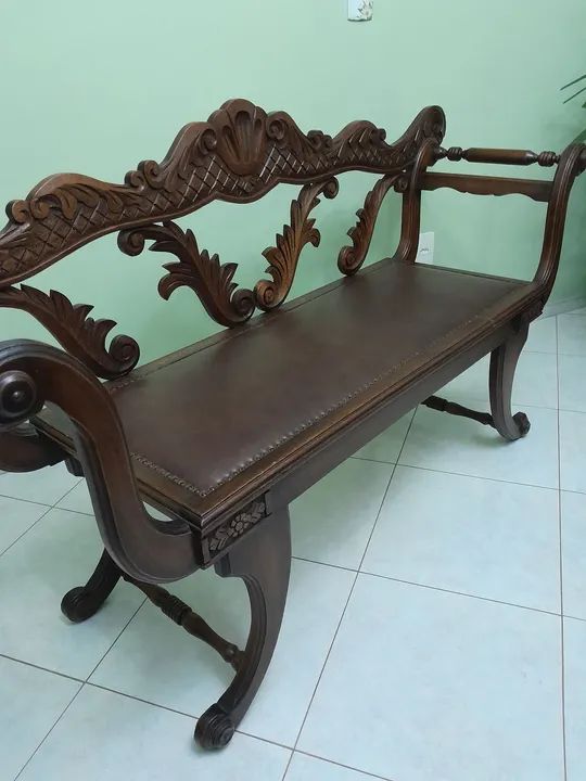 Banco canape namoradeira antigo. - Bancos e Cadeiras - Jardim Dom José ...