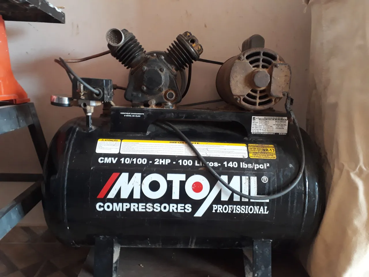 "compressor de ar de 100 litros" no Brasil