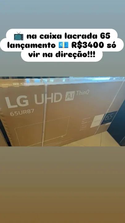 TV LG 65 polegadas UHD 4K AI ThinQ - Lacrada entre outras polegadas 32,43,50,55,65 !!! - TVs ...