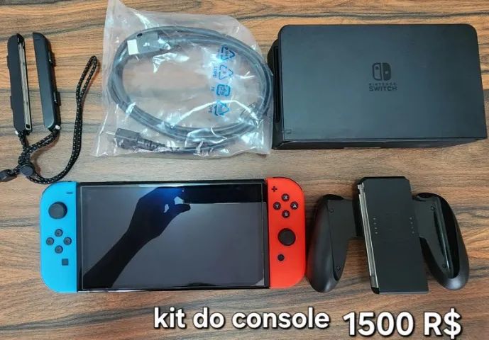 Nintendo Switch OLED 64GB Completo - Estado de Novo - Consoles de Vídeo ...