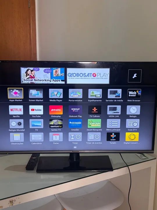 TV Led Panasonic 40 polegadas Smart com Manual e Nota controle original - TVs - Sul (Águas ...