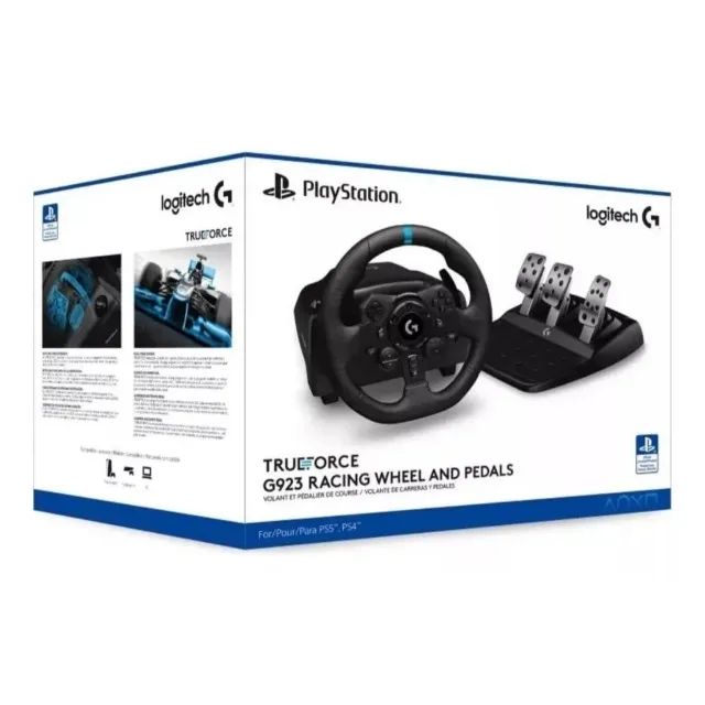 Volante Logitech G923 True Force PS5/PC Preto - Peças e Acessórios de ...