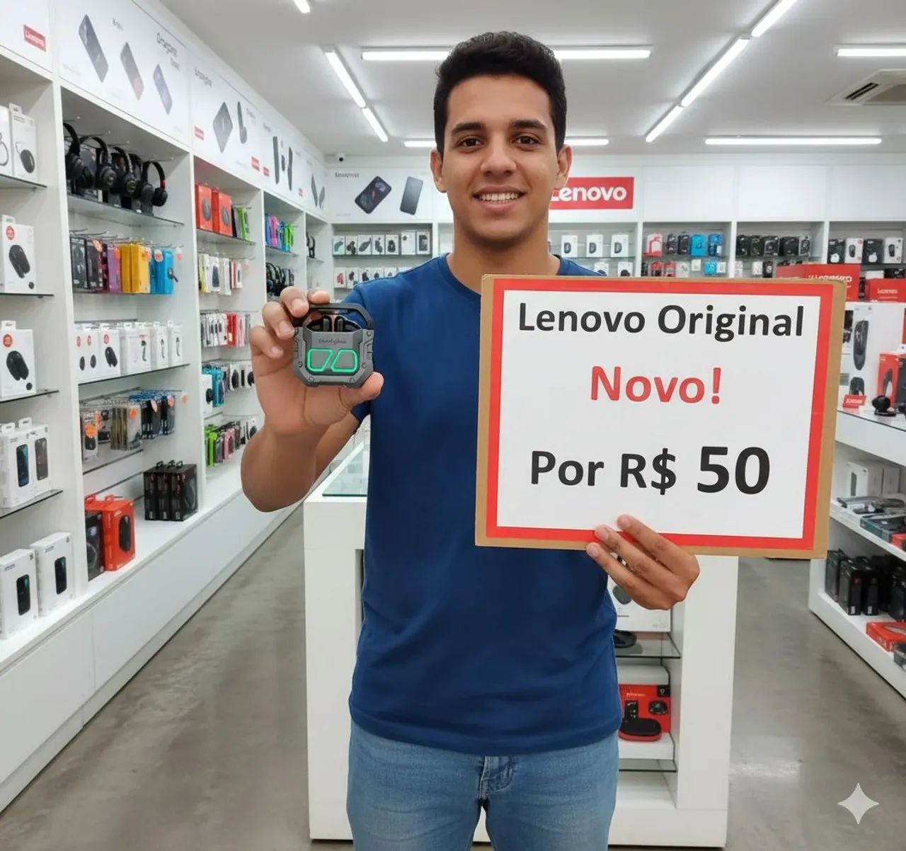 Fone de ouvido Lenovo original - Fones de Ouvido - Campinas, São José ...