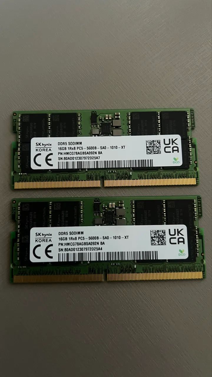Memória ram sodimm ddr5 sk hynix 32gb 5600mhz - Memória RAM ...