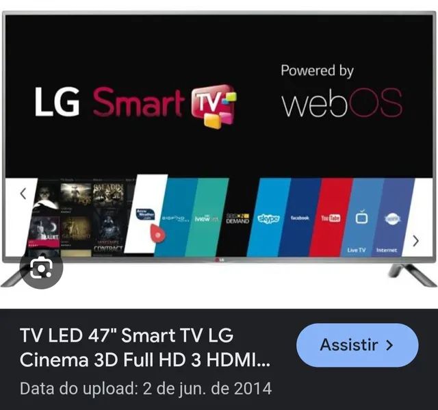 "tv lg 47 polegadas 3d" no Brasil