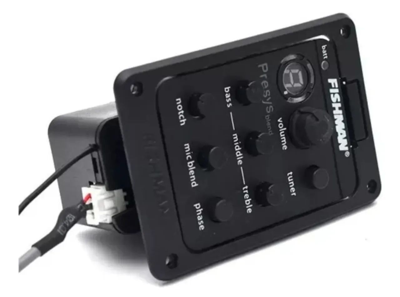 Captador Fishman 301 Com Afinador e Microfone para Violão ...