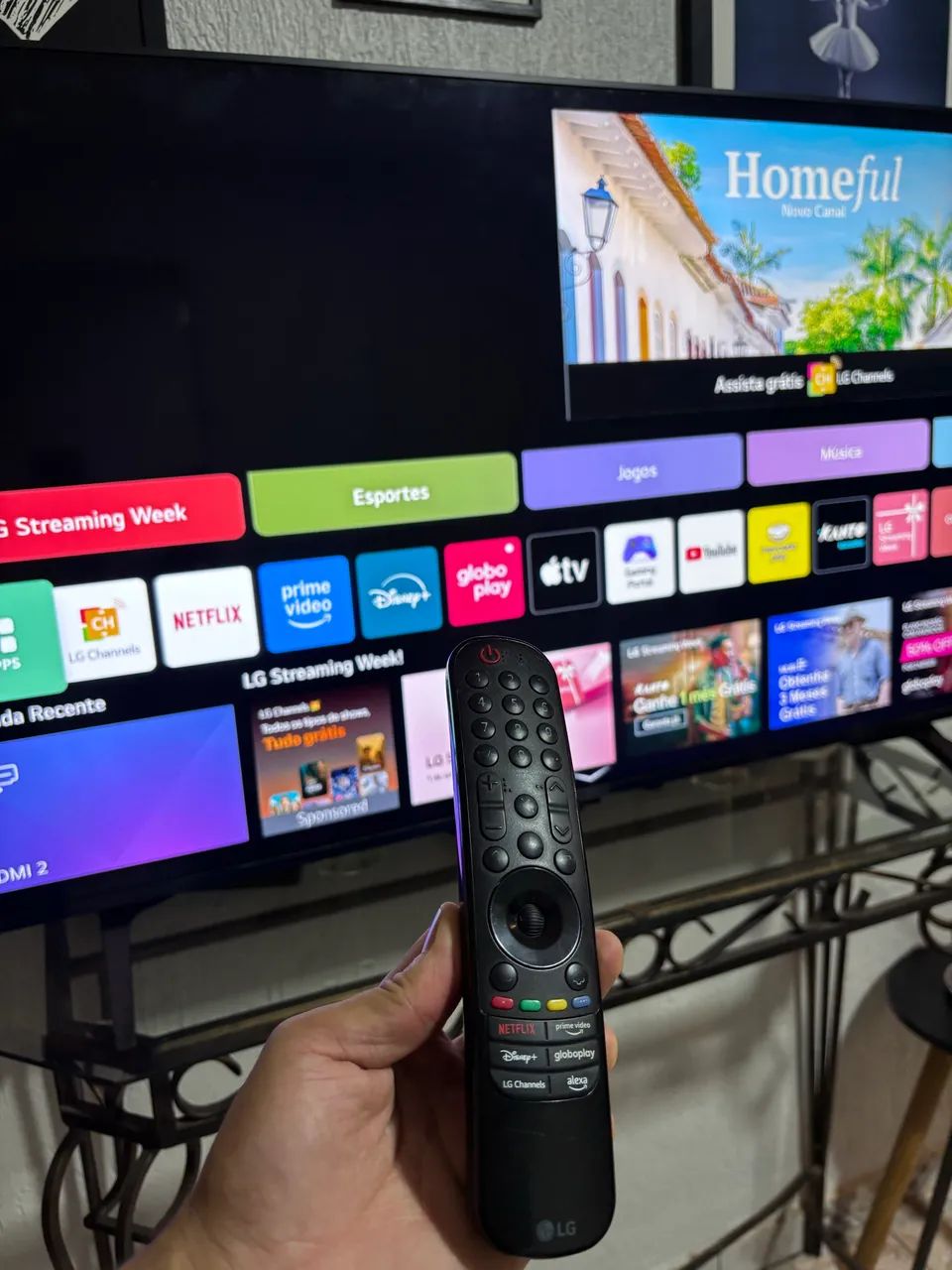 Smart tv LG 50 polegadas, controle Magic com comando de voz - TVs - Sul ...