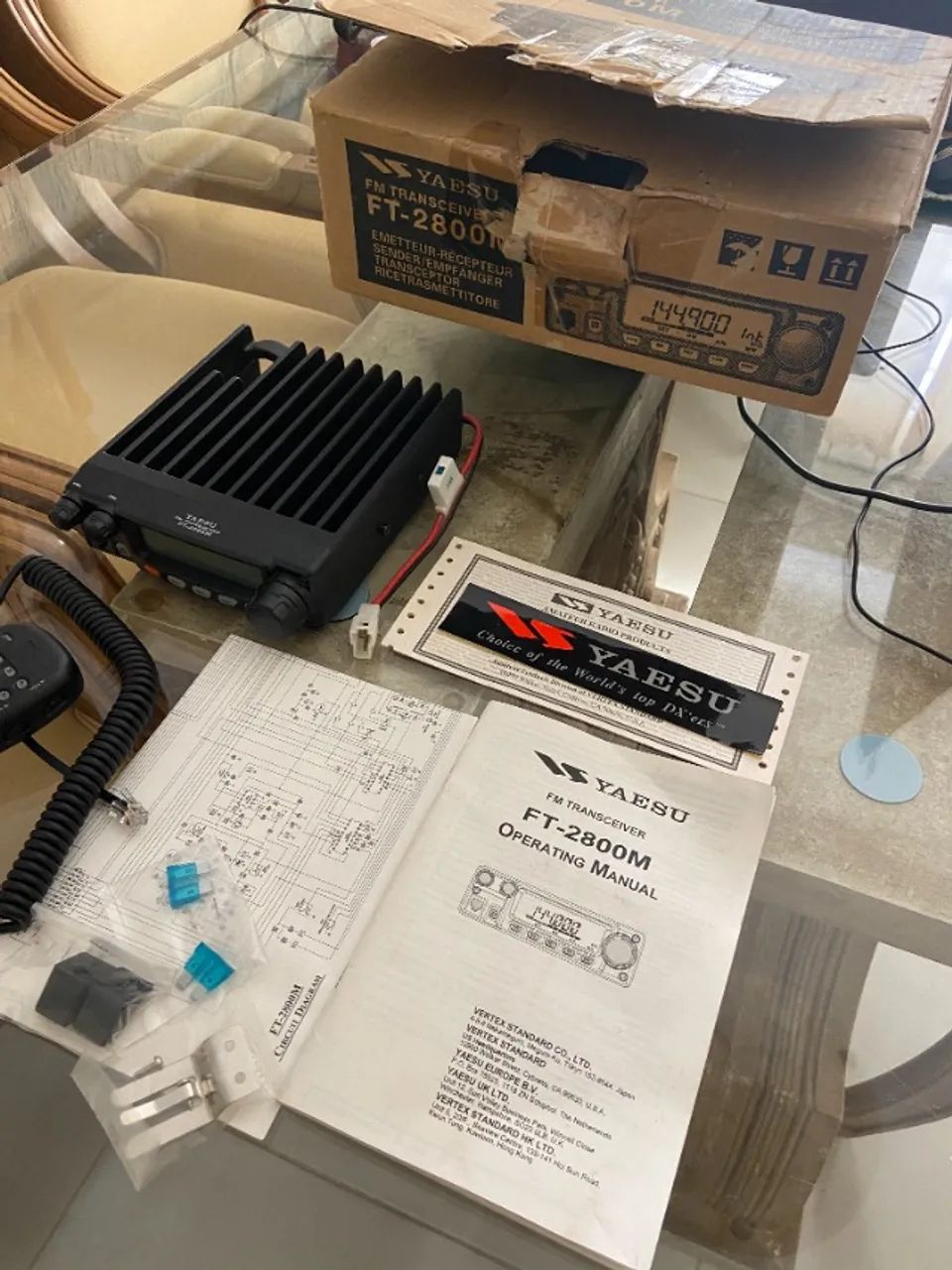 Transceiver Yaesu FM FT-2800M Com Mic DTMF MH-48 Radio Amador ...