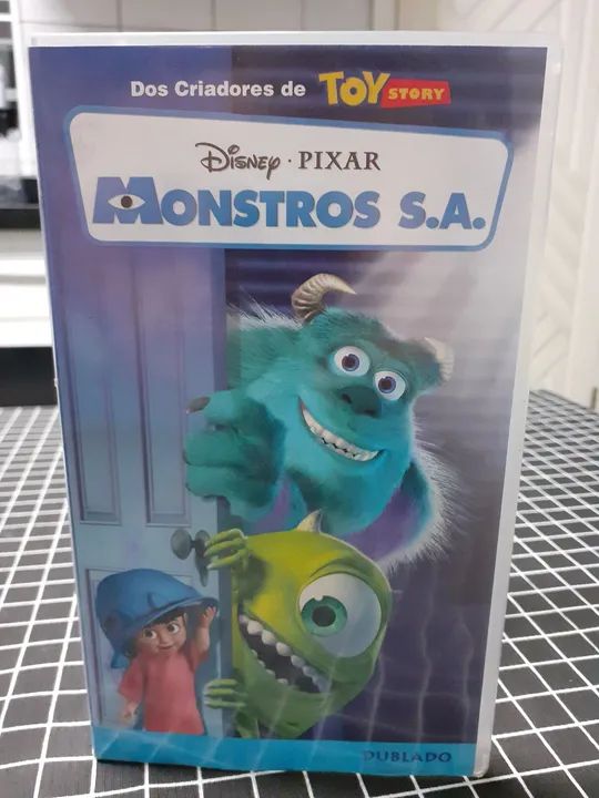 Fita VHS Monstros S.A. da Disney Pixar Original Raridade - CDs, DVDs ...