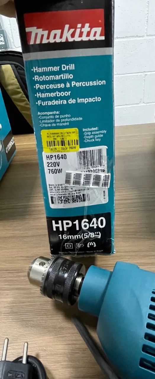 FURADEIRA MAKITA - HP 1640 - 760W - 220V - Ferramentas de Construção ...
