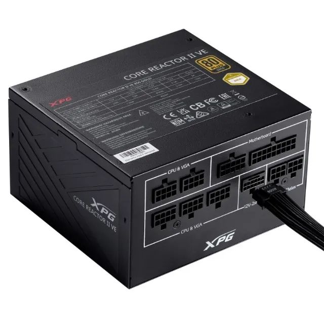 FONTE XPG CORE REACTOR II VE 850W 80 PLUS GOLD MODULAR PFC ATIVO PRETO ...
