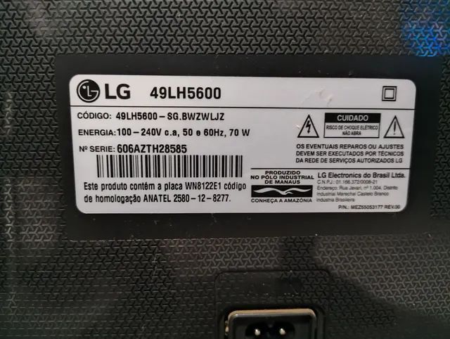 "smart tv lg de 49 polegadas" no Brasil