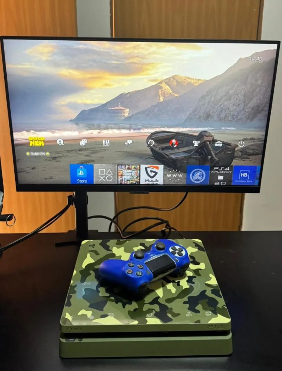 Ps4 Slim Desbloqueado + Loja de Jogos (Passo Cartão) - Consoles de ...