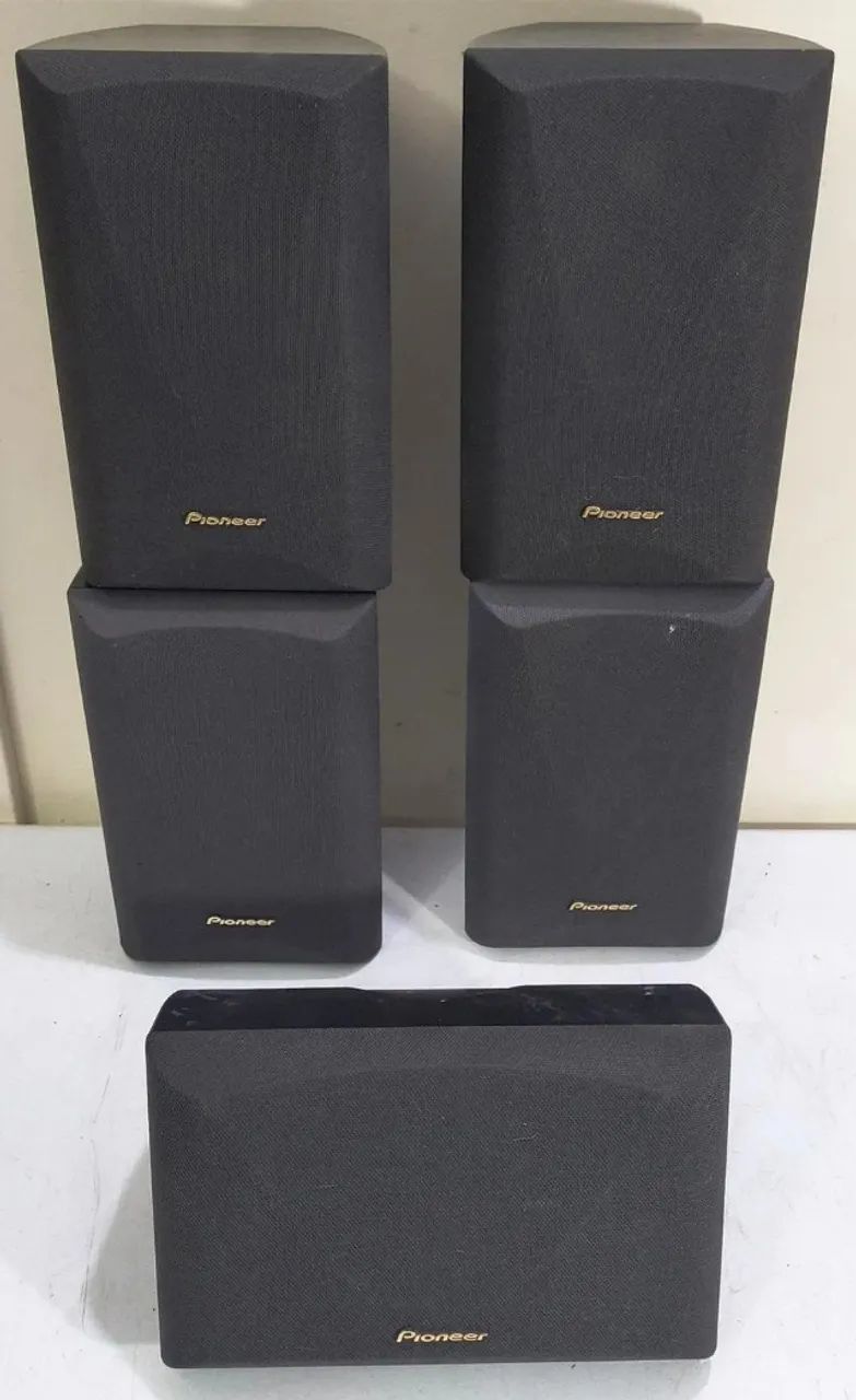 Receiver Pioneer VSX-D508 + 5 Caixas S-FCR200-K + Subwoofer Pioneer HTP305SW - Equipamentos e ...