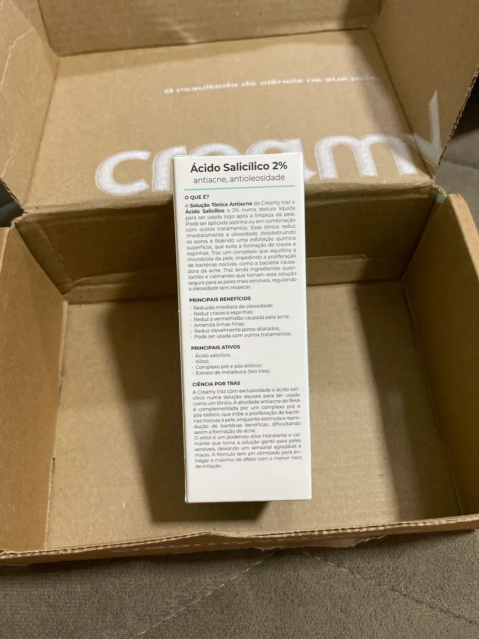 Tônico de ácido salicílico Creamy - Beleza e Cuidados Pessoais ...