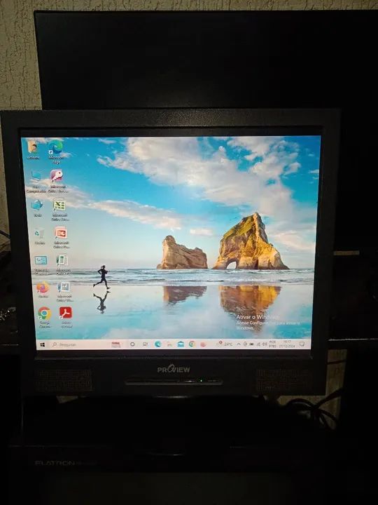 Monitor LCD Proview 19 polegadas completo - Monitores - Setor Sul (Gama), Brasília 1365706322 | OLX