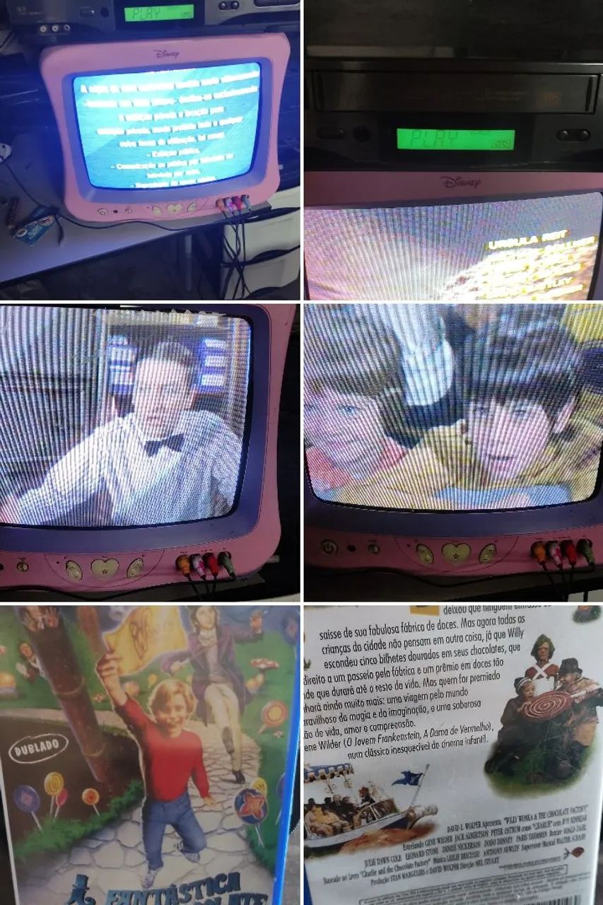 Fita Vhs original a fantástica fábrica de chocolate, descrição* - DVD ...