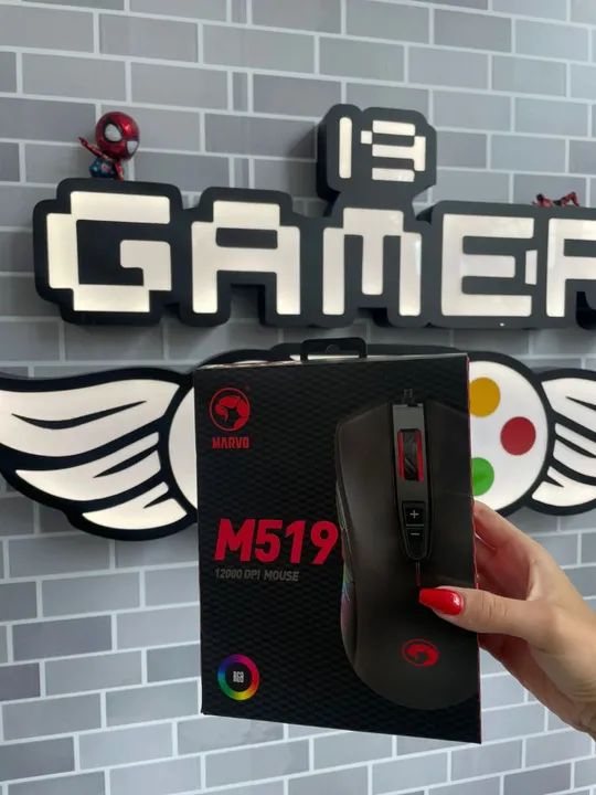 Mouse Gamer Marco M519 RGB 1200 DPI - Periféricos e Acessórios de ...