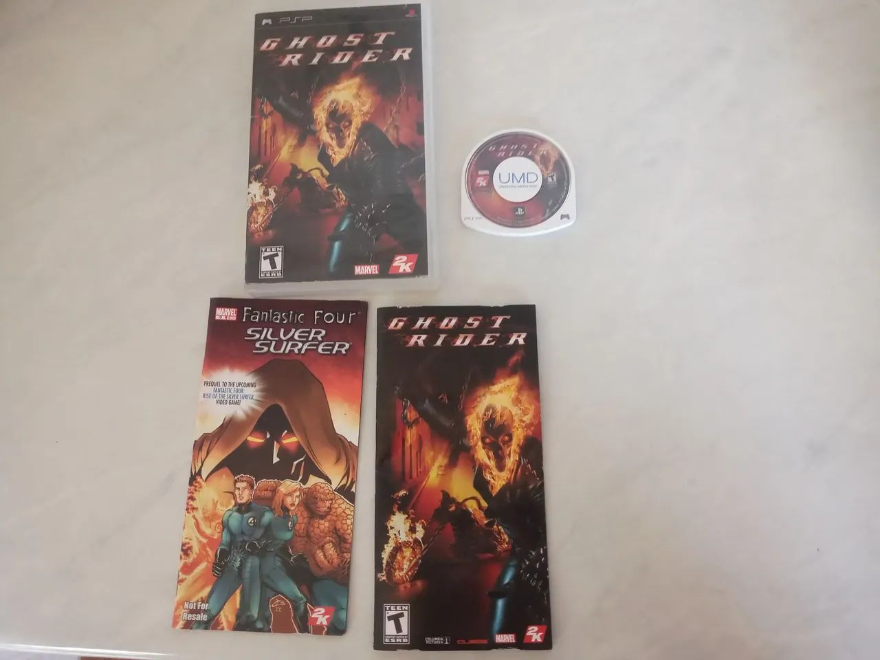 PSP - Ghost Rider + HQ Fantastic Four: Rise of the Silver Surfer ...