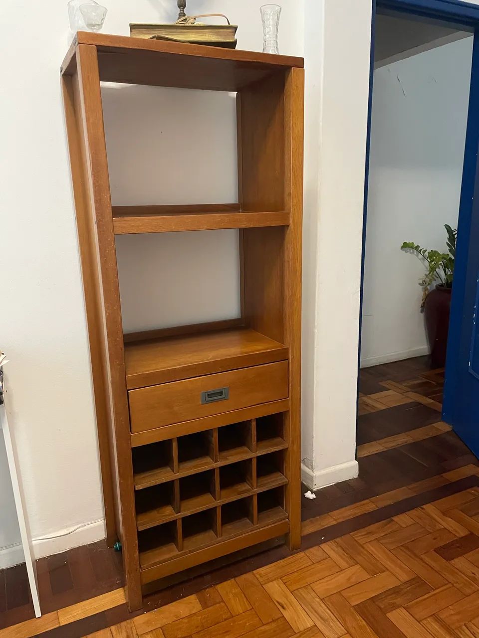 Grande móvel bar Tok Stok madeira maciça - Móveis Para Organização ...