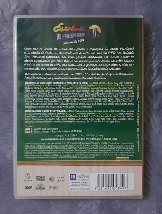 Escolinha do Professor Raimundo DVD Duplo Turma de 1991