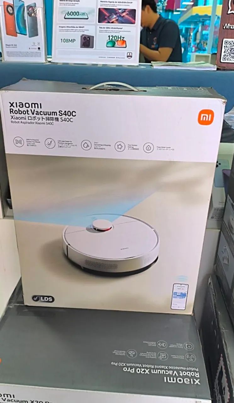 Aspirador Xiaomi Robô S40c, Mapeamento, Sucção 5 mil P.A, Novos, Loja ...