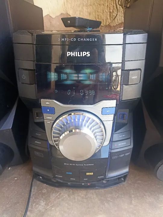 Som Philips 3 MP3-CD Changer Mini Hi-Fi System - Aparelhos de Som ...